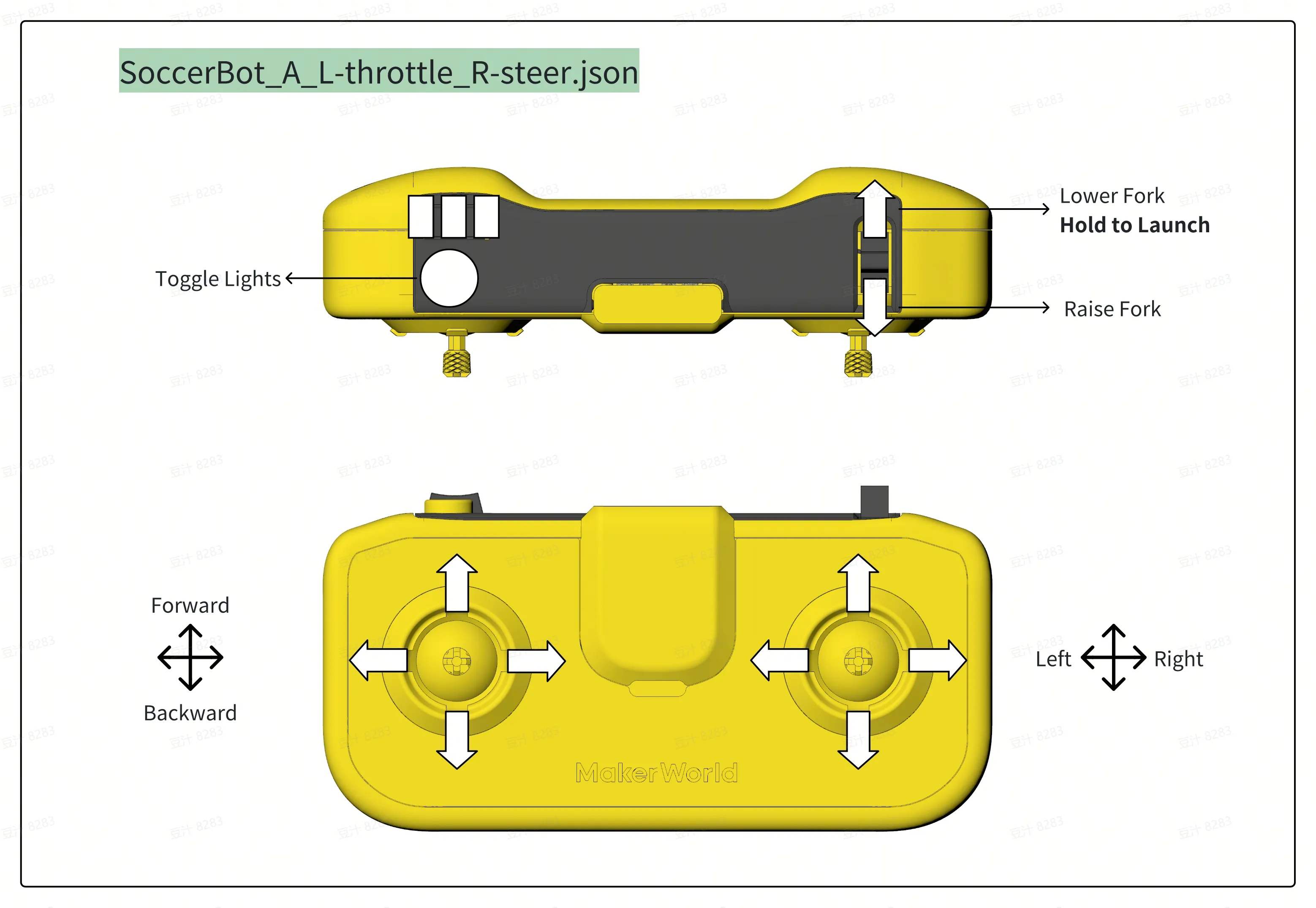 CyberBrick Official SoccerBot by CyberBrick MakerWorld: Download Free ...