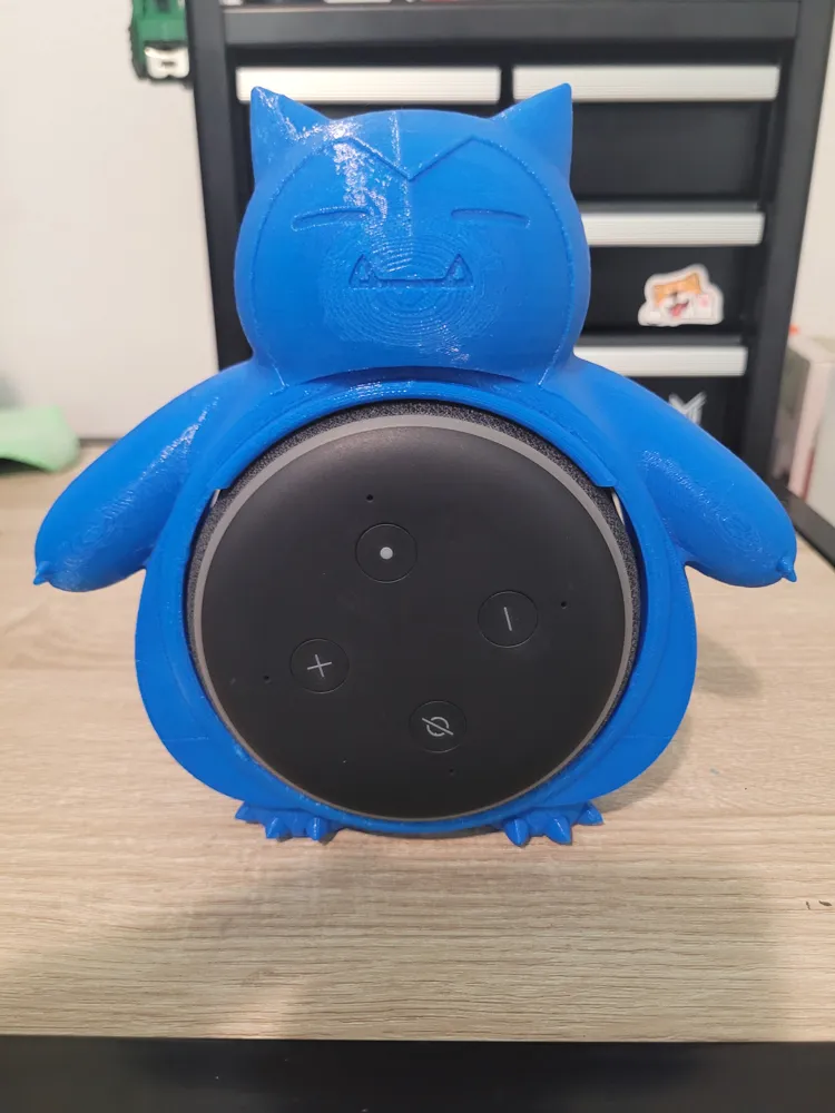 Snorlax alexa echo dot 3 holder - Free 3D Print Model - MakerWorld
