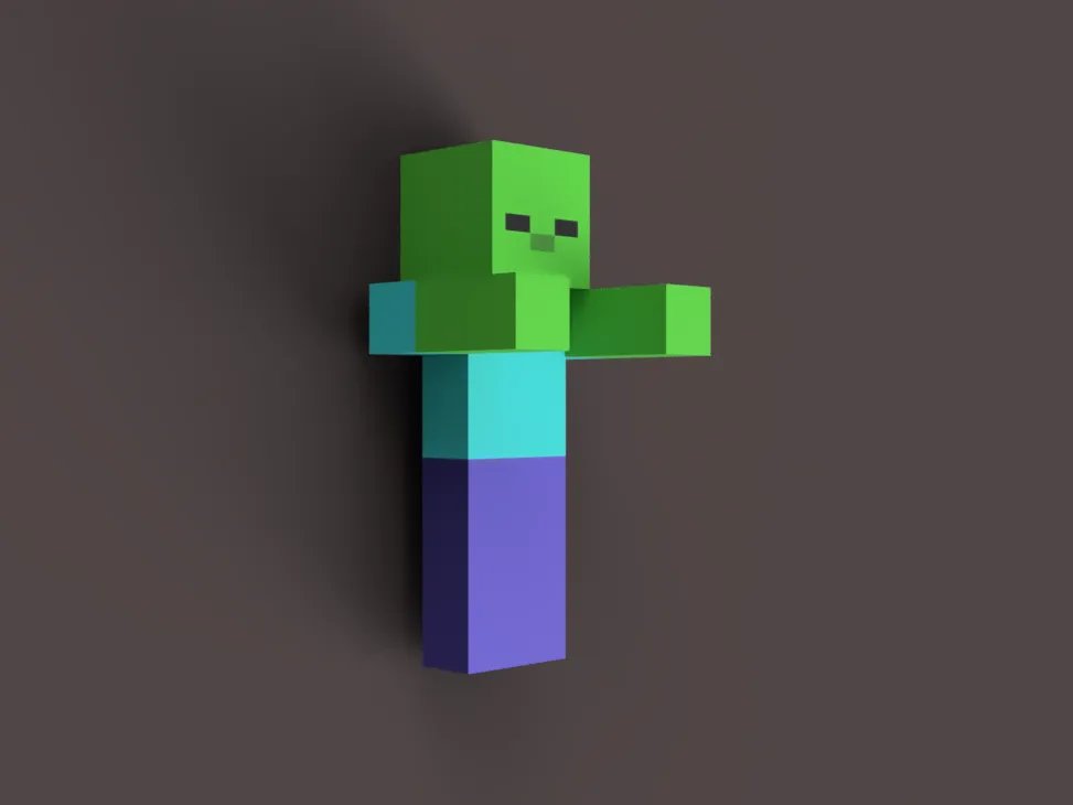 Minecraft Zombie by Demir Sitrava MakerWorld: Download Free 3D Models