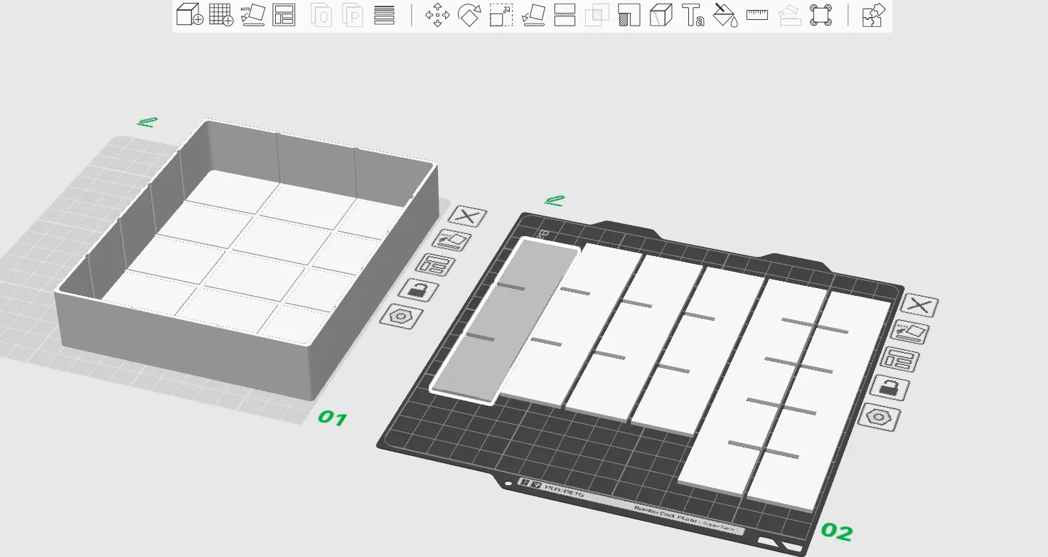 Stackable parametric organizer with dividers by Andrea MakerWorld ...