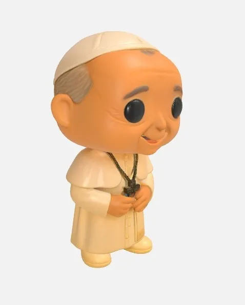 One-piece and two-piece Funko Pop of Pope Francis by OcilircaMakerWorld: Download Free 3D Models