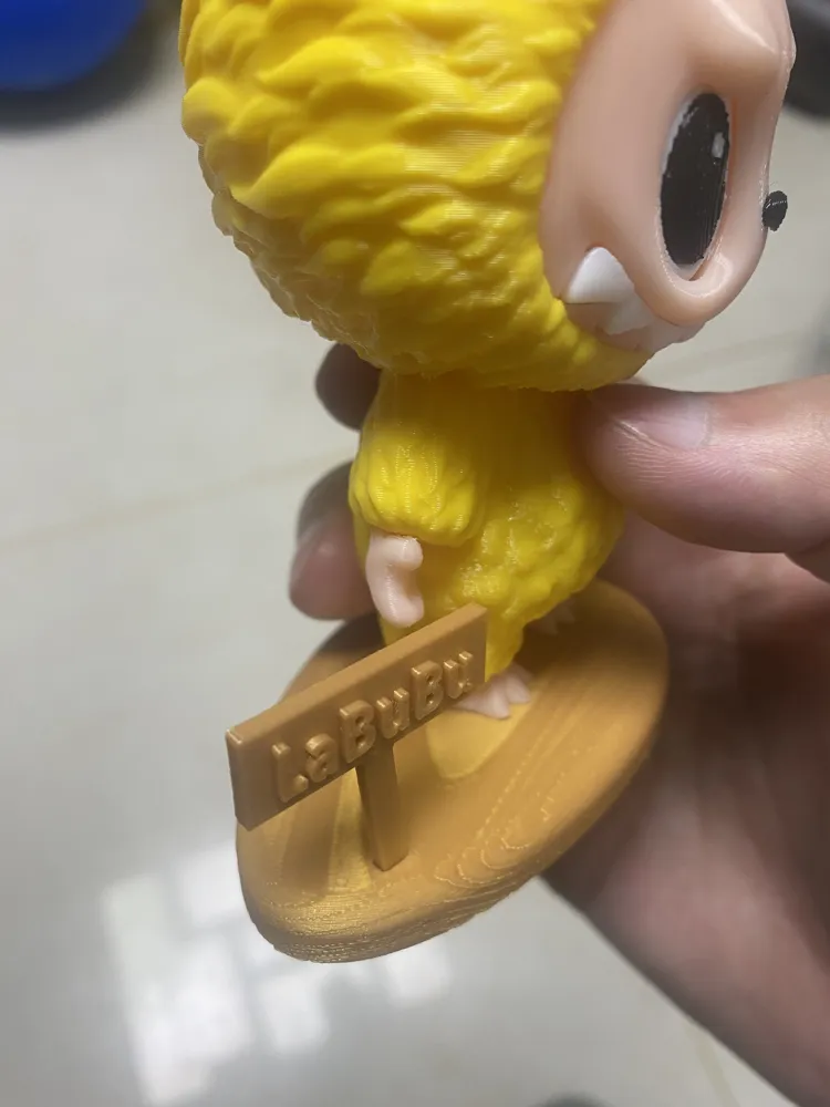 Labubu Wooden Effect Display Stand - Free 3D Print Model - MakerWorld