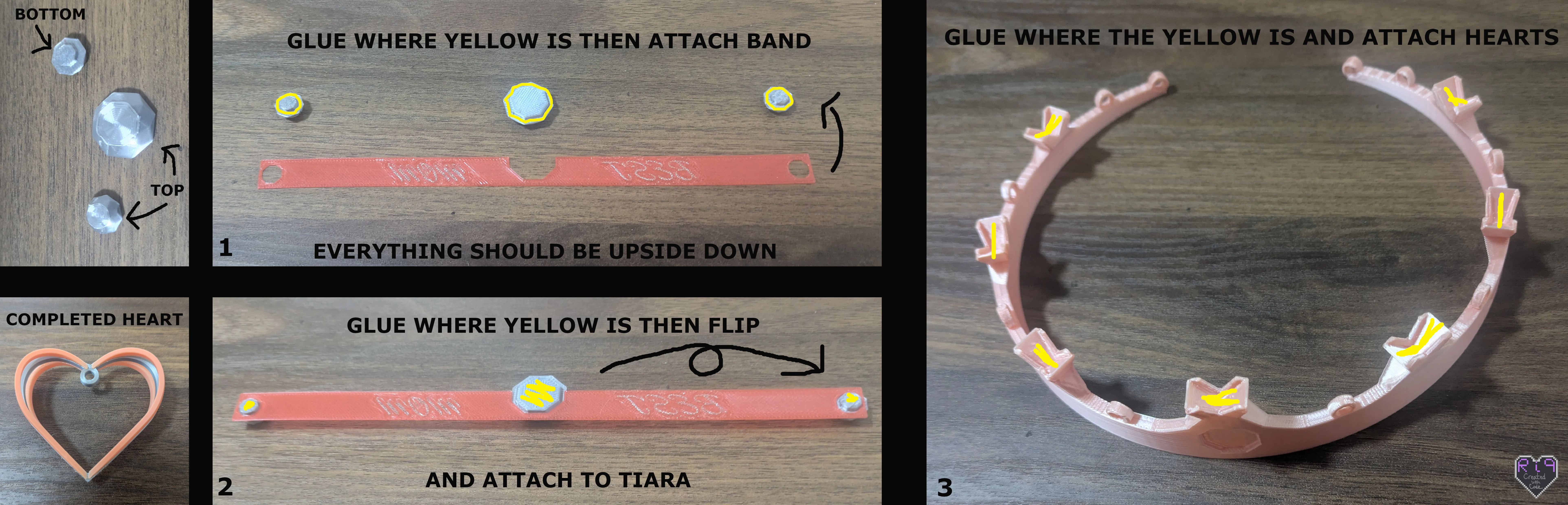 Heart Tiara - Comfy to wear and stays in place! by CreatedWithCode ...