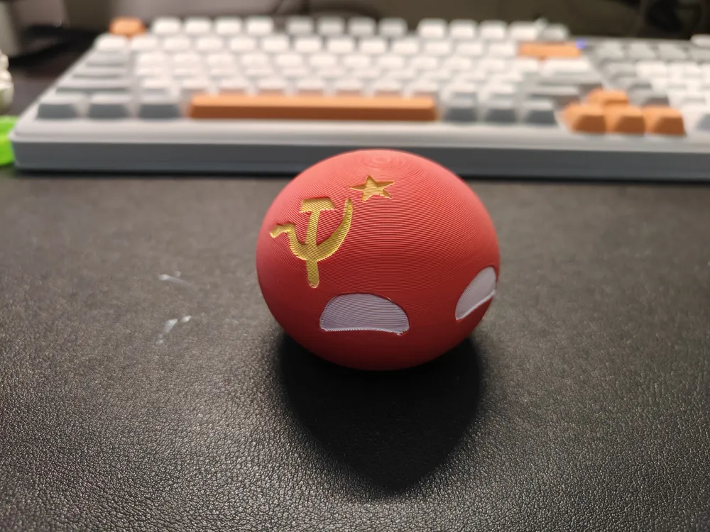 Polandball Soviet Union Countryball - Free 3D Print Model - MakerWorld