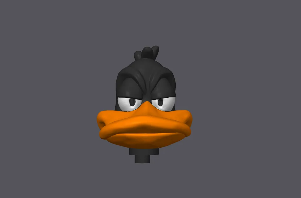 Urban Daffy Duck Head Modular Part Toon It Up by Ryan MakerWorld: Download Free 3D Models