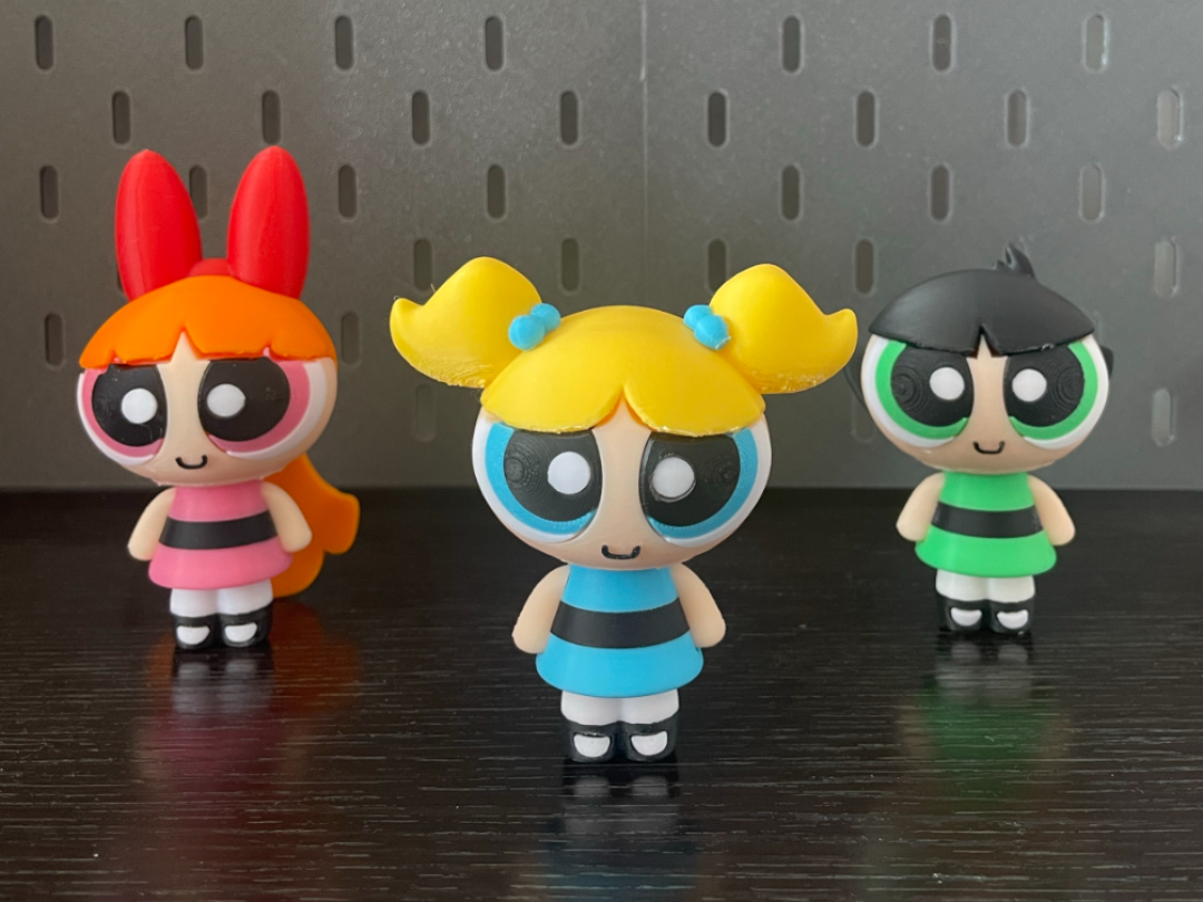 The Powerpuff Girls Bubbles (multi-part print, no AMS required) by ...