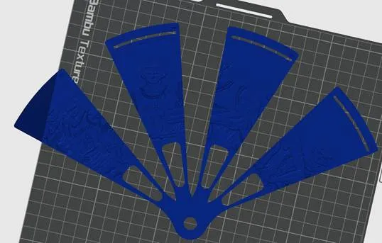 Folding Fan Universal Template: Create Your Own Designs by little tree ...