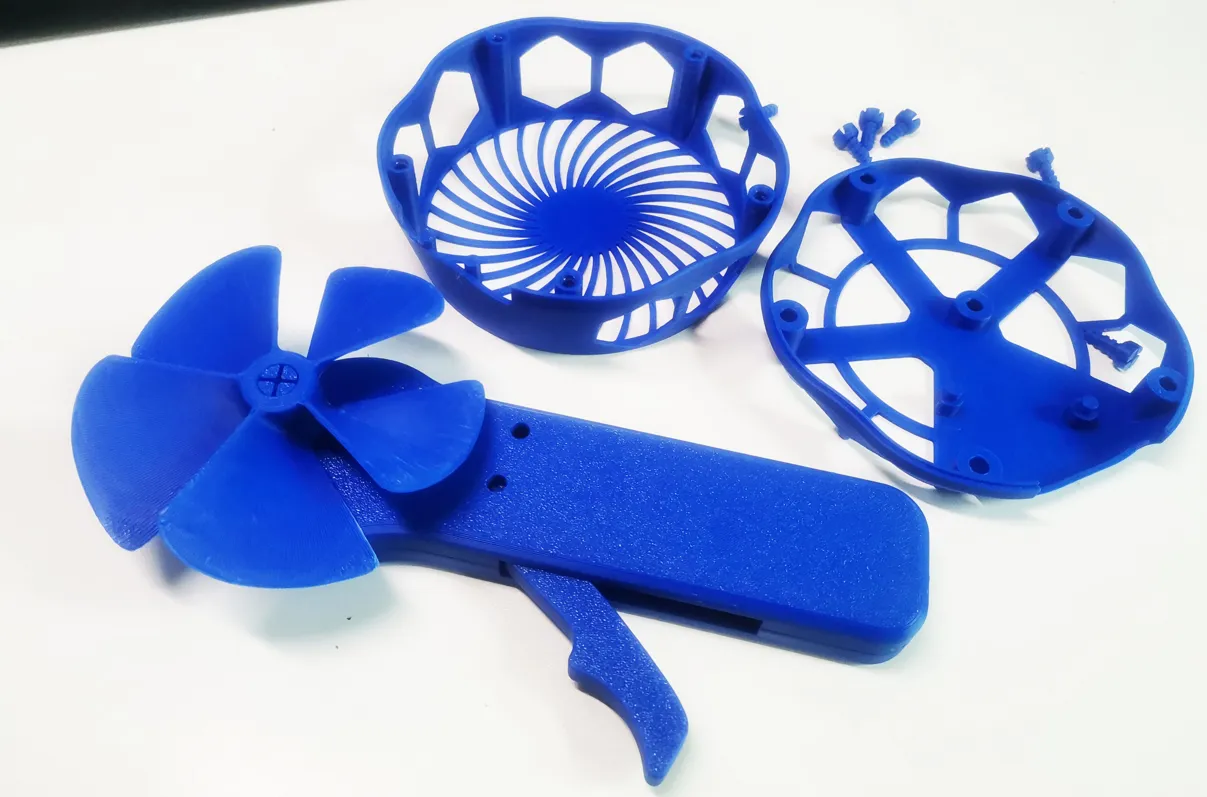 Manual Hand-cranked Handheld Fan - Free 3D Print Model - MakerWorld