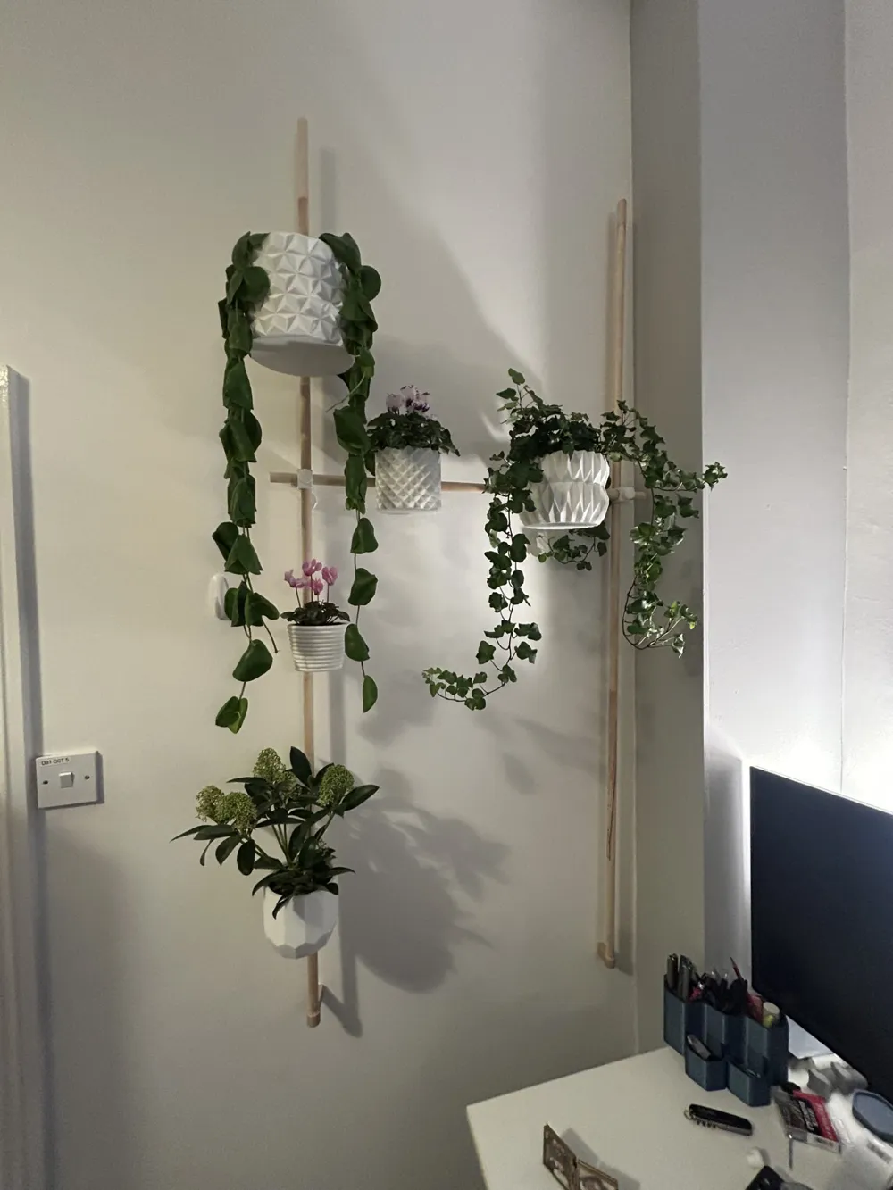 Modular Wall Mounted Plant Pot Setup - Free 3D Print Model - MakerWorld