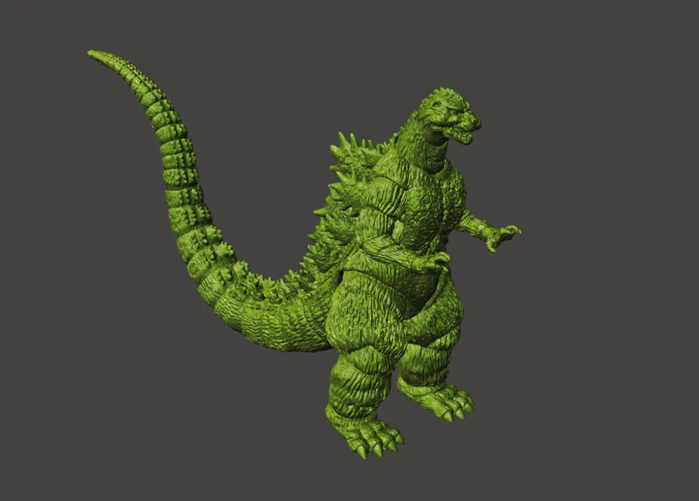 Godzilla Figurine (1989) by 3DWP.NLMakerWorld: Download Free 3D Models