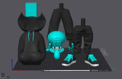 Urban Vibes Squidward Blacked Out Drip by Ryan @ TheMajinLab MakerWorld ...