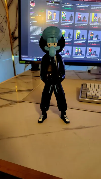 Urban Vibes Squidward Blacked Out Drip by Ryan @ TheMajinLab MakerWorld ...