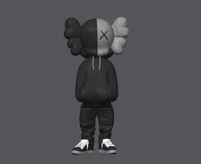 Urban Vibes KAWS – Blacked Out Drip by Ryan MakerWorld: Download Free ...