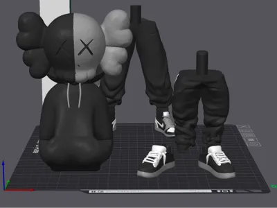 Urban Vibes KAWS – Blacked Out Drip by Ryan MakerWorld: Download Free ...