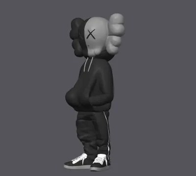 Urban Vibes KAWS – Blacked Out Drip by Ryan MakerWorld: Download Free ...