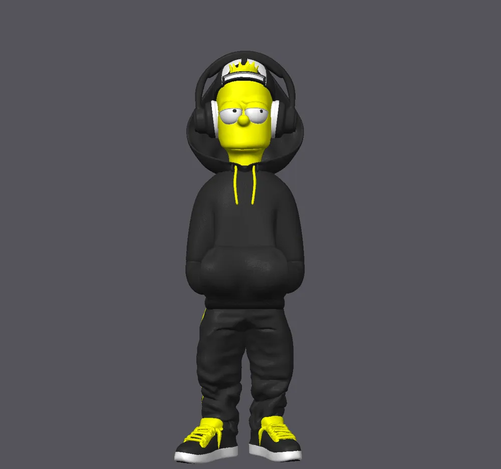 Urban Vibes Bart Simpson – Blacked Out Drip by Ryan MakerWorld ...