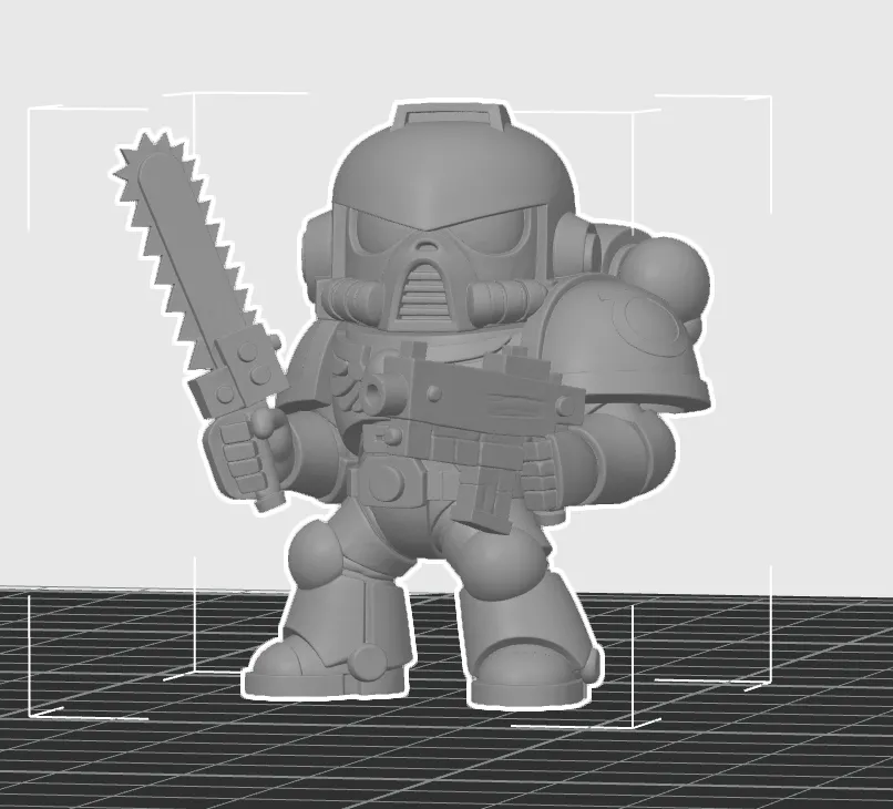 Chibis United: space marine - Free 3D Print Model - MakerWorld