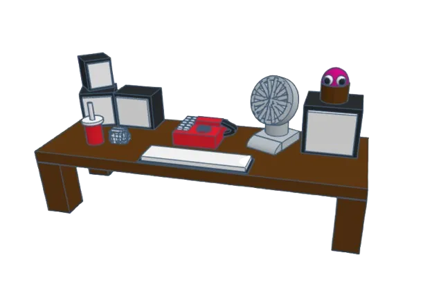 FNAF desk by printopiaMakerWorld: Download Free 3D Models