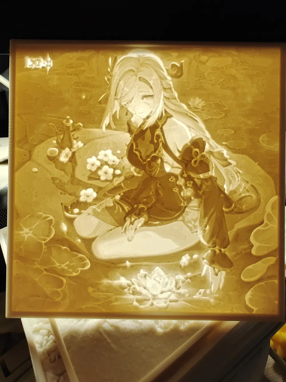 Shenhe - Genshin Impact - Lithophane Poster - Free 3D Print Model ...