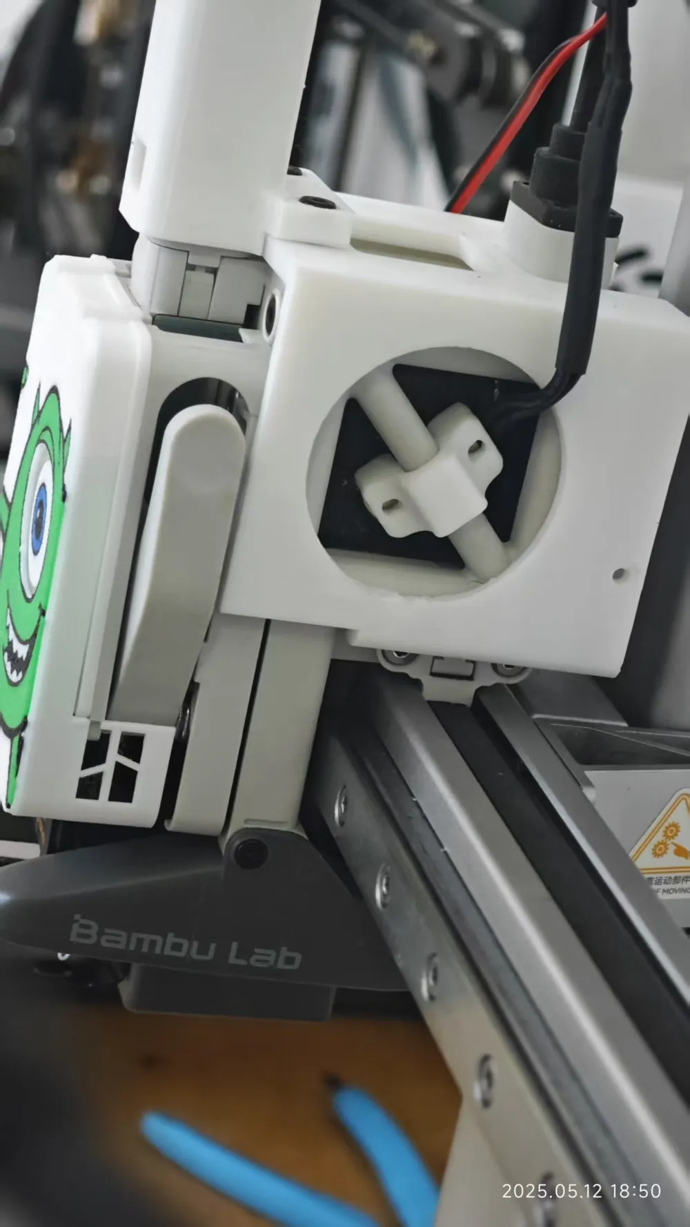 Bambu Lab A1/A1 mini extruder motor cooling fan (combining motor ...