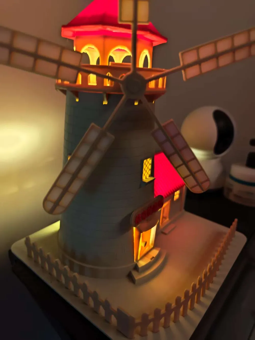 Windmill Mill (Lamp) by 造梦人_ Dream Maker MakerWorld: Download Free 3D ...