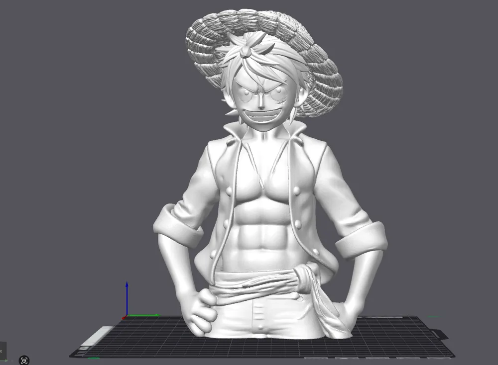 One Piece Monkey D Luffy The Pirate Bust Edition by Ryan MakerWorld ...