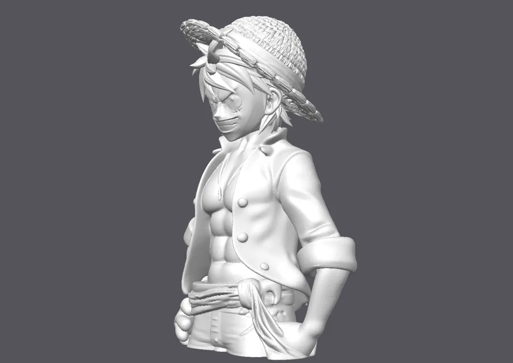 One Piece Monkey D Luffy The Pirate Bust Edition by Ryan MakerWorld ...
