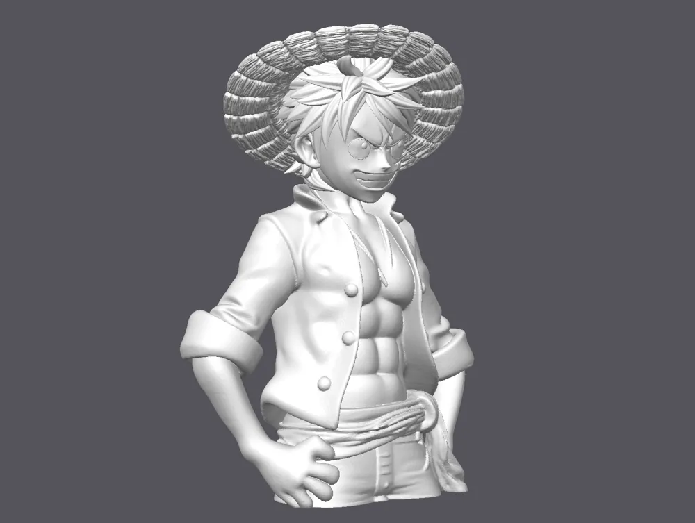 One Piece Monkey D Luffy The Pirate Bust Edition by Ryan MakerWorld ...