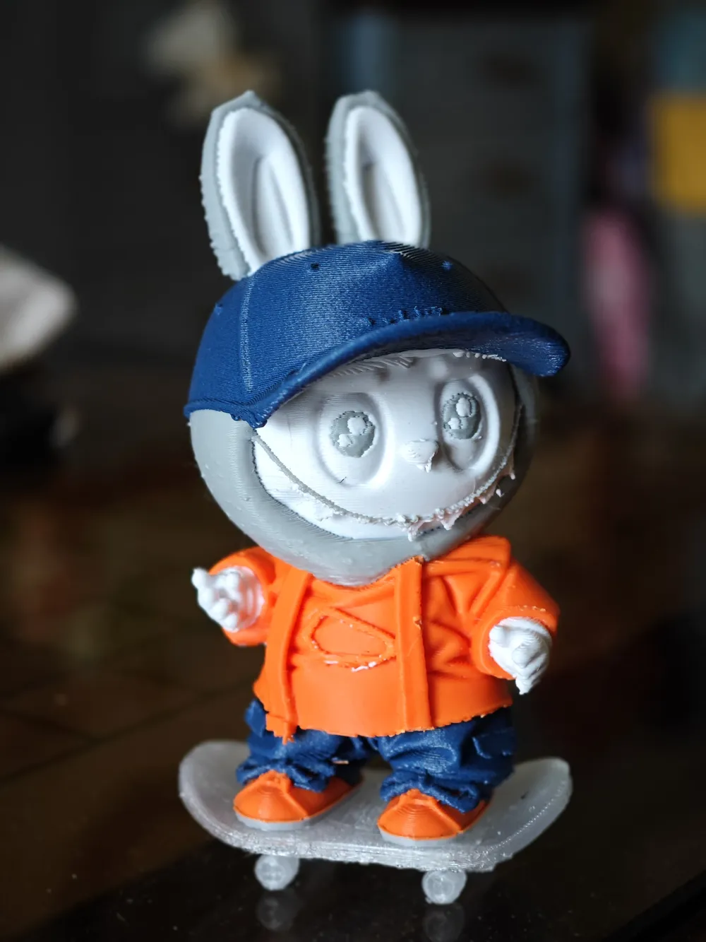 Labubu Skateboard Figure by pazzas99MakerWorld: Download Free 3D Models