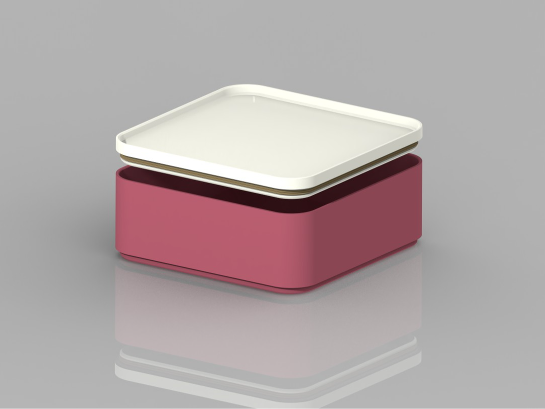 Stack Tray 138x138x57(height of bottom tray+cover) by CA ...