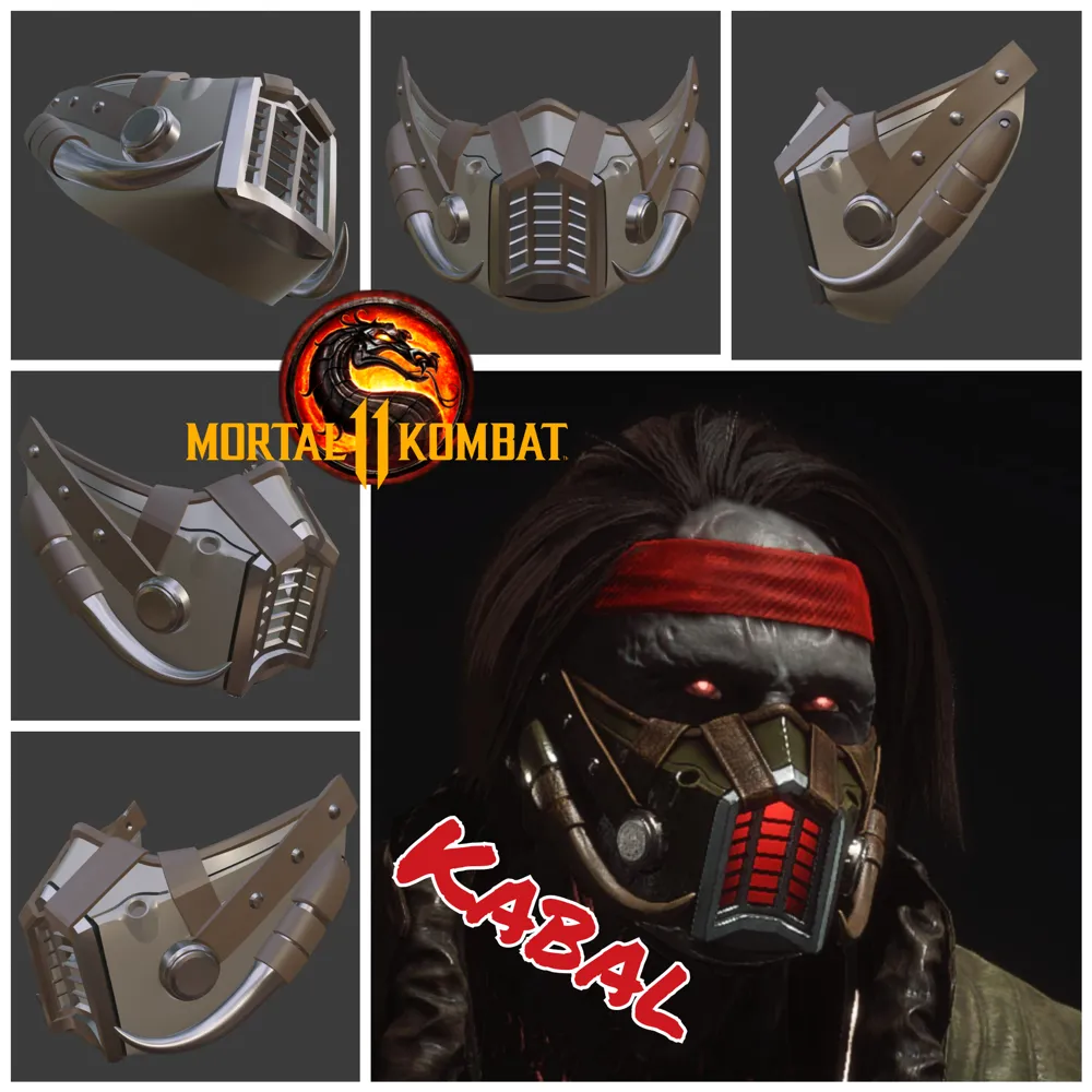 Kabal mask from MK11 - Kano secret weapon by ShQ@r.OkMakerWorld ...