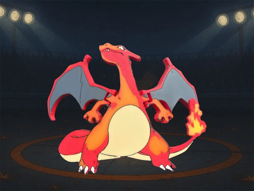 Charizard with Flexi Wings by A_Cub3D MakerWorld: Download Free 3D Models