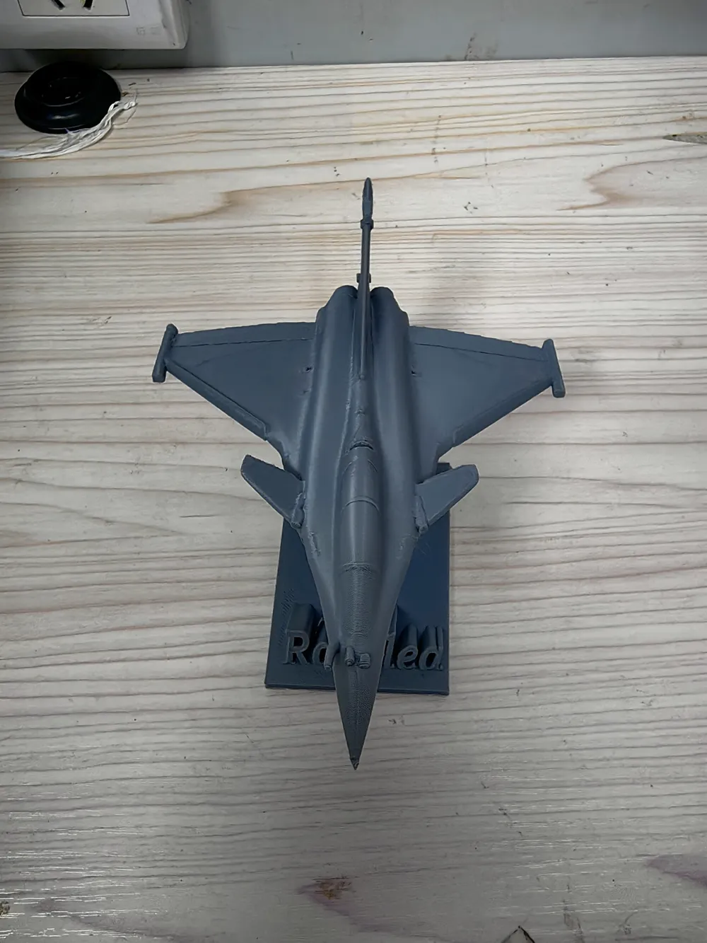 French Rafale fighter jet, simplified version with display stand, vs J ...