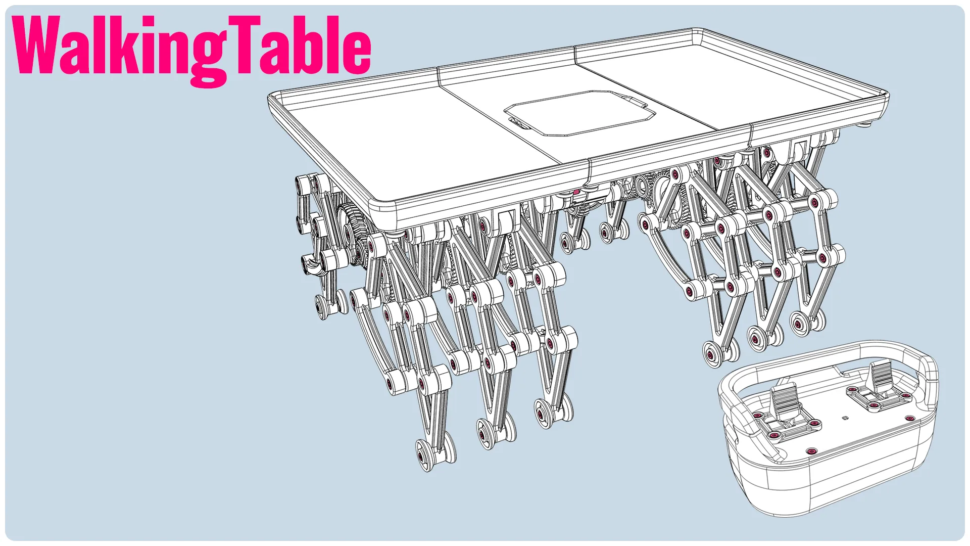 WalkingTable by Josh-3D MakerWorld: Download Free 3D Models