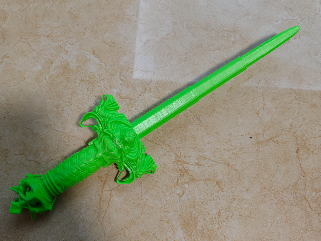 King Extendable Sword No Supports One-Click Easy Printing Print in Place No Assembly Easy to ...