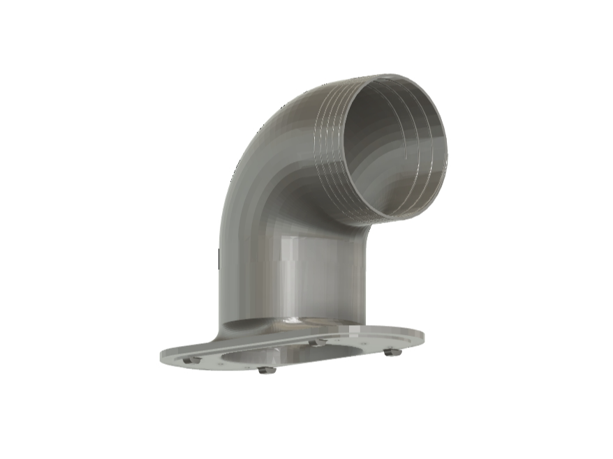 Enclosure exhaust pipe window vent (with 10cm duct + mobile air ...