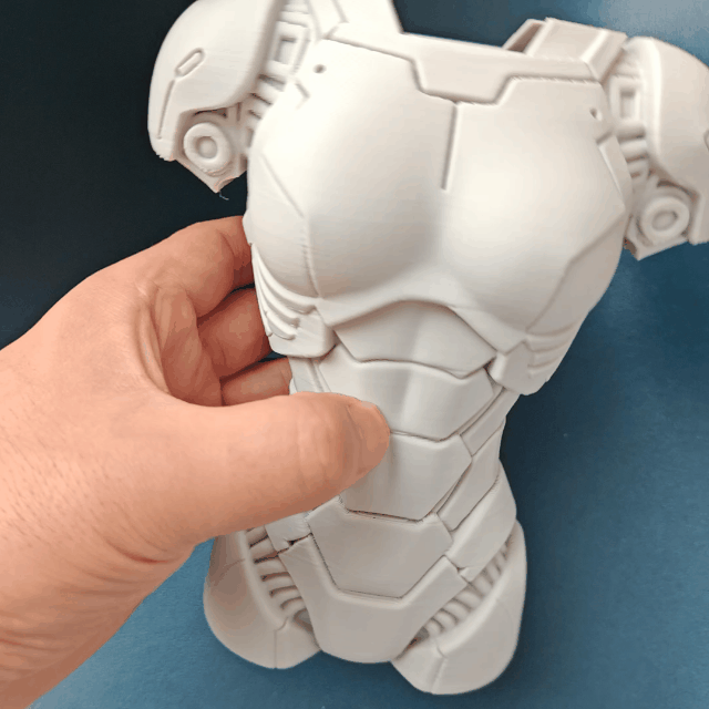 Well-developed pectoral muscles mecha vase by 哇哦传送门 MakerWorld ...