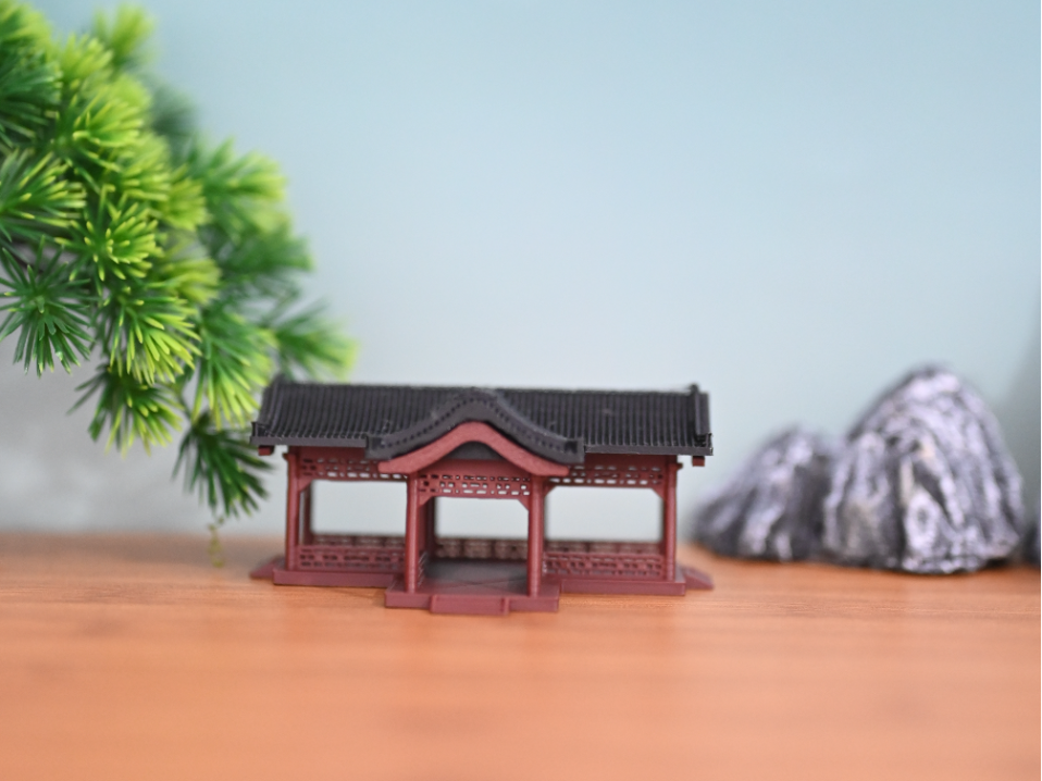 Ancient Architecture Scenery T-shaped Corner Corridor by Eat pineapple ...