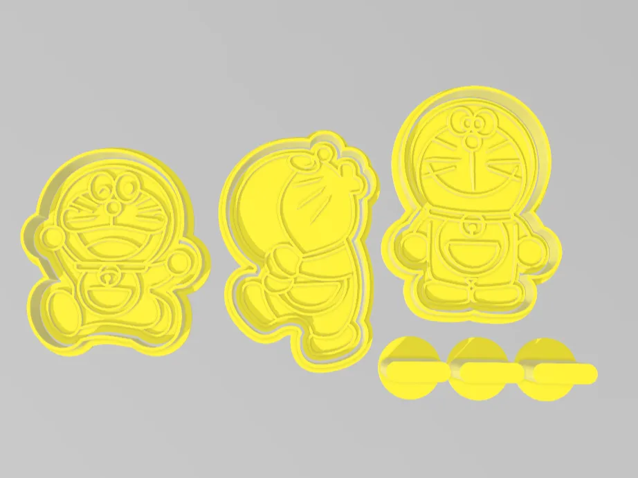 Full-body Doraemon cookie cutter by 炒面分析员 MakerWorld: Download Free 3D ...