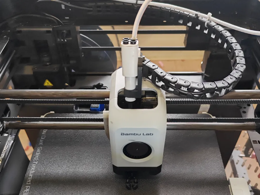 Bambu Lab P1 feed port manifold, emulating the A1 mini and AMS lite ...