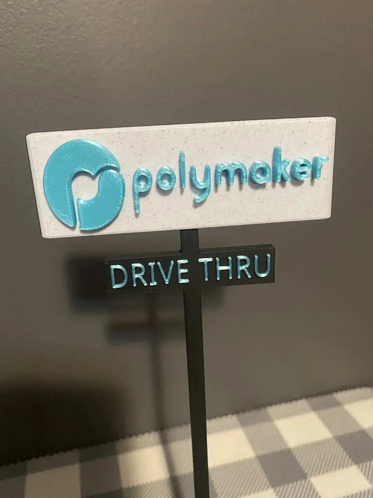 Polymaker logo sign—NO AMS needed by Eric36 MakerWorld: Download Free ...