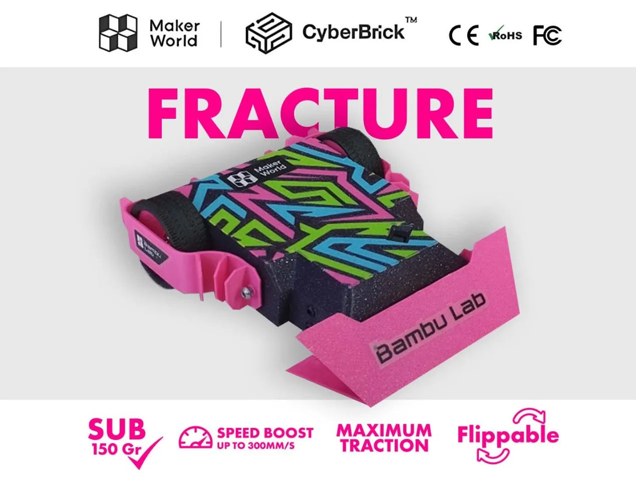 INTERCEPTOR Antweight Combat Robot for Cyberbrick - Free 3D Print Model ...