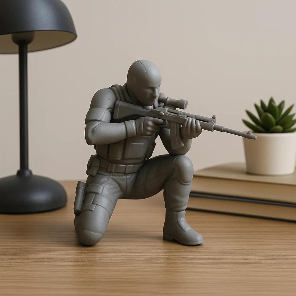 Sniper Soldier - 3D Printable STL Model - Free 3D Print Model - MakerWorld