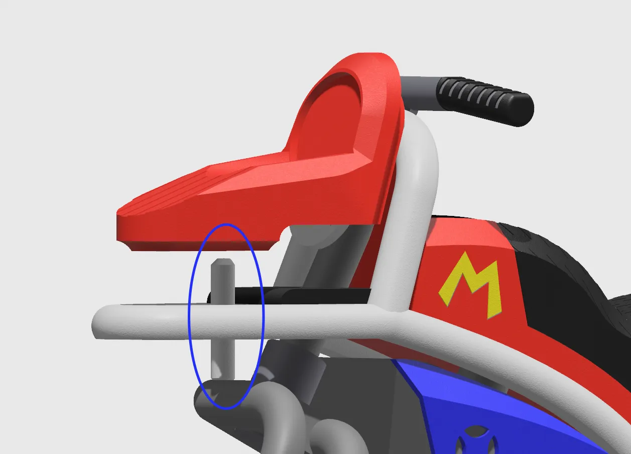 Mario Kart 8 Standard Motorcycle Figurine Adaptable Version Multicolor ...