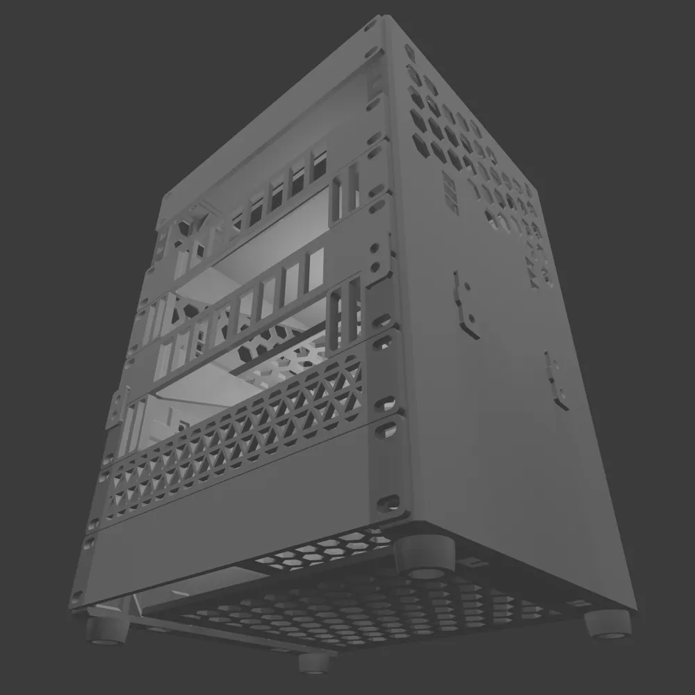 Modular 10" inch server rack by Saitonashi MakerWorld: Download Free 3D ...