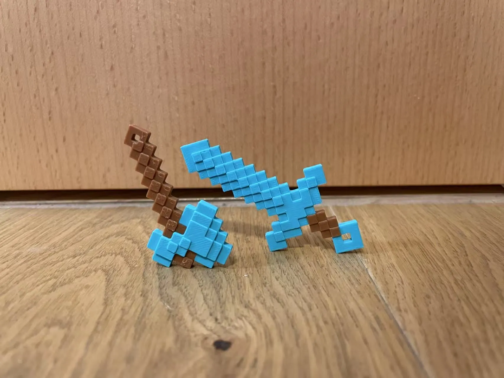 Minecraft diamond axe by kv99 MakerWorld: Download Free 3D Models