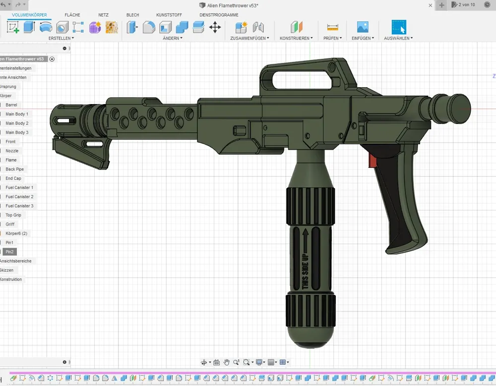 Alien Flamethrower by TIE Kai MakerWorld: Download Free 3D Models