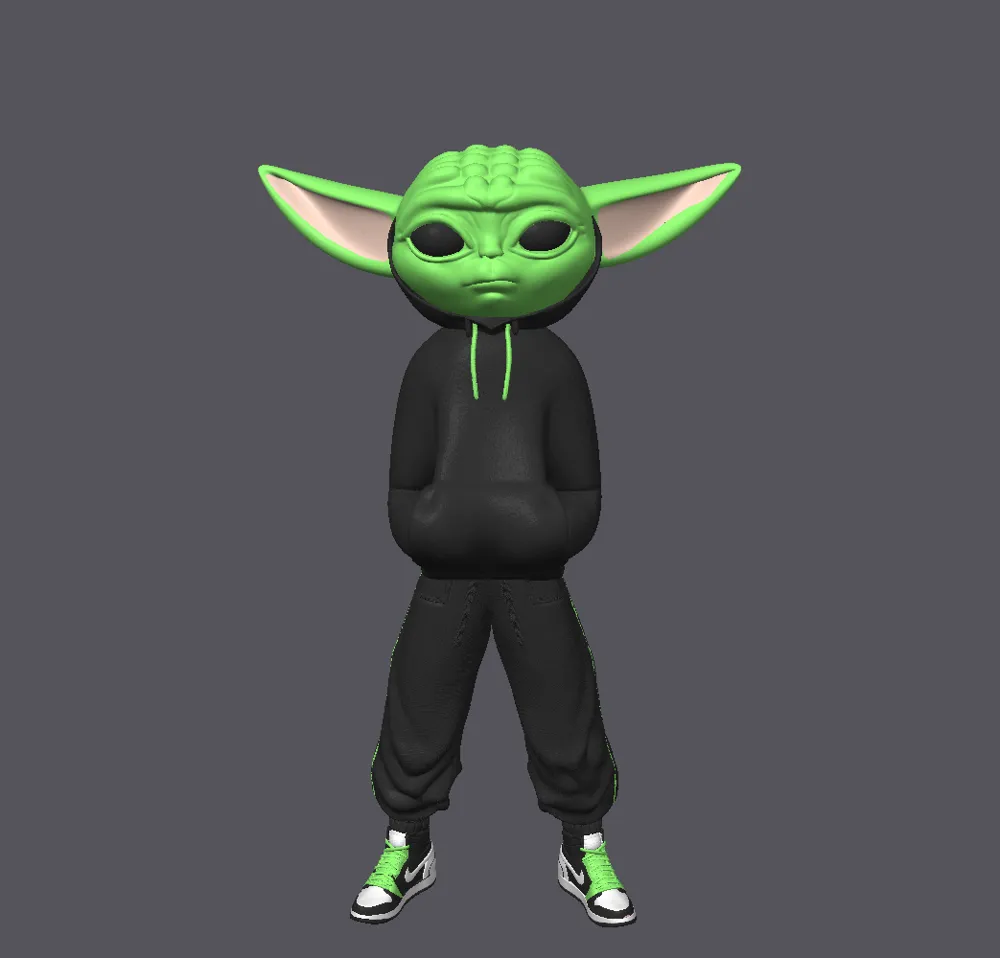 Urban Baby Yoda The Drip is Strong With This One by Ryan MakerWorld ...