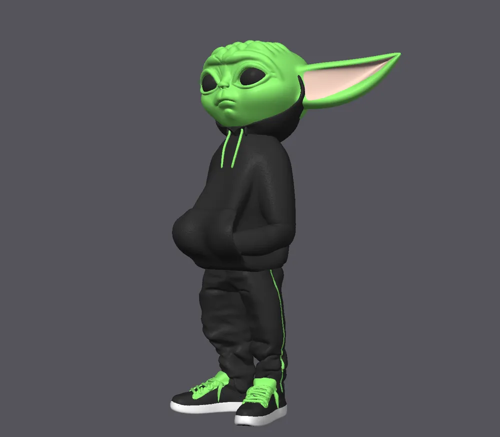 Urban Baby Yoda The Drip is Strong With This One by Ryan MakerWorld ...