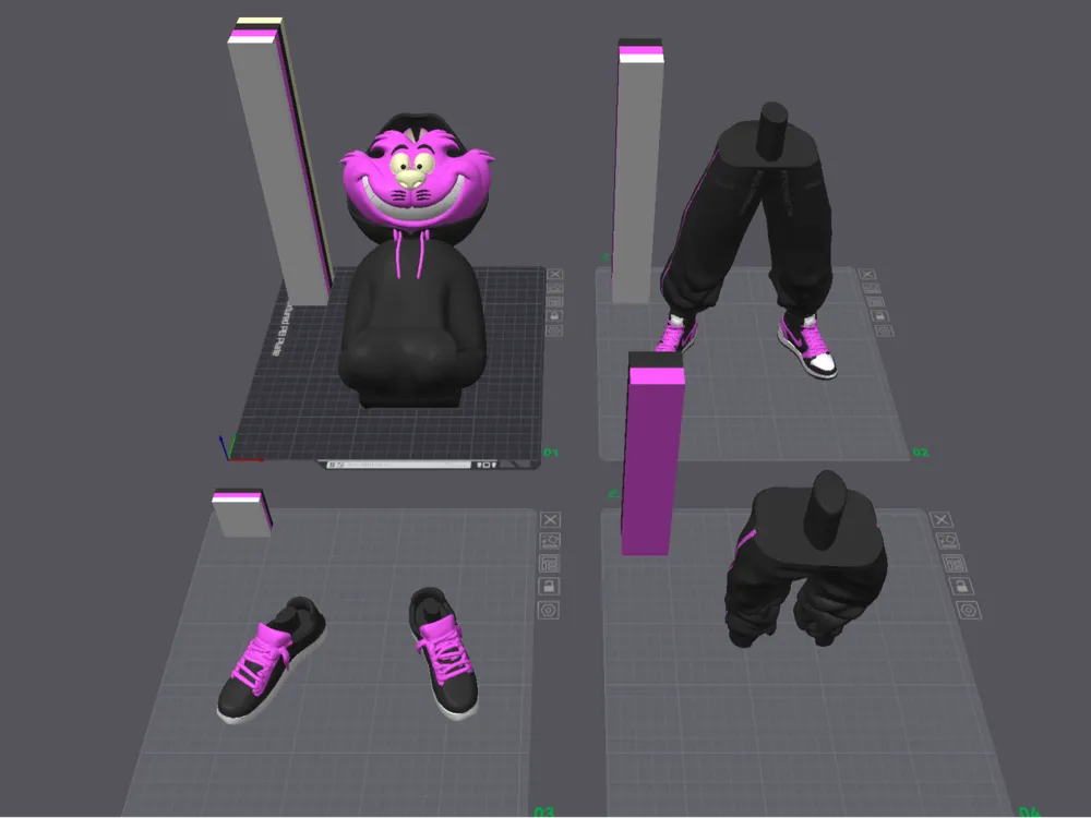 Urban Vibes Cheshire Cat Blacked Out Mayhem by Ryan MakerWorld: Download Free 3D Models